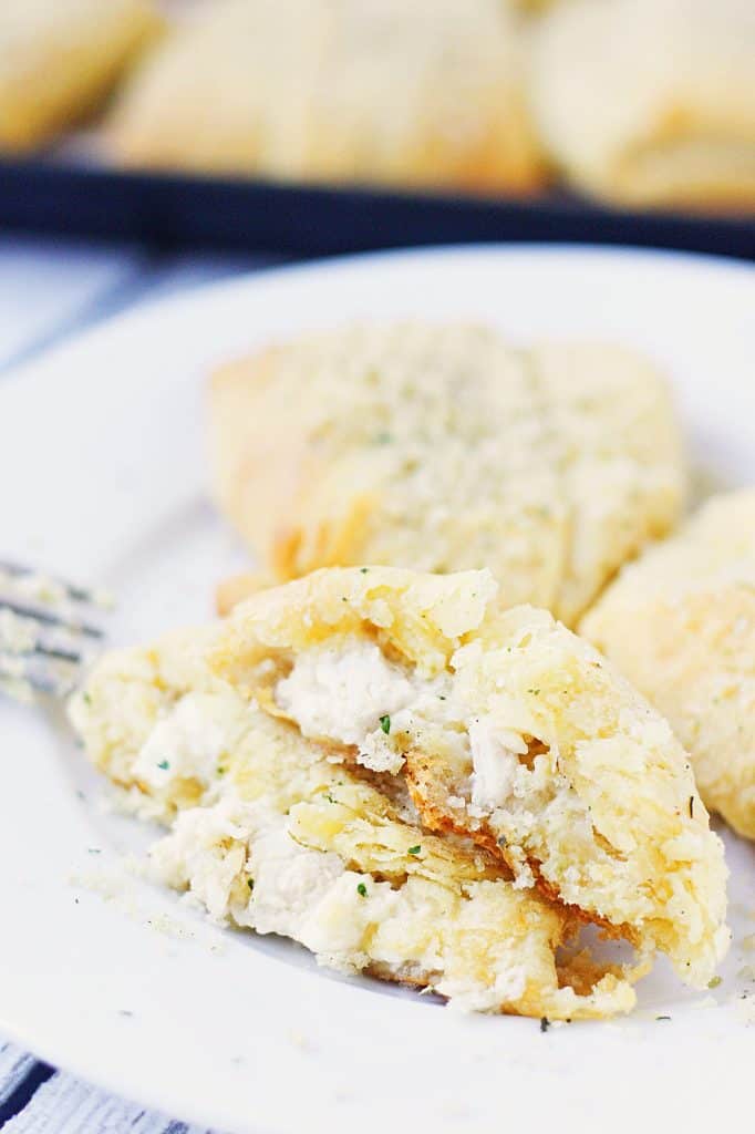 Creamy Chicken Crescent Rolls - Half-Scratched