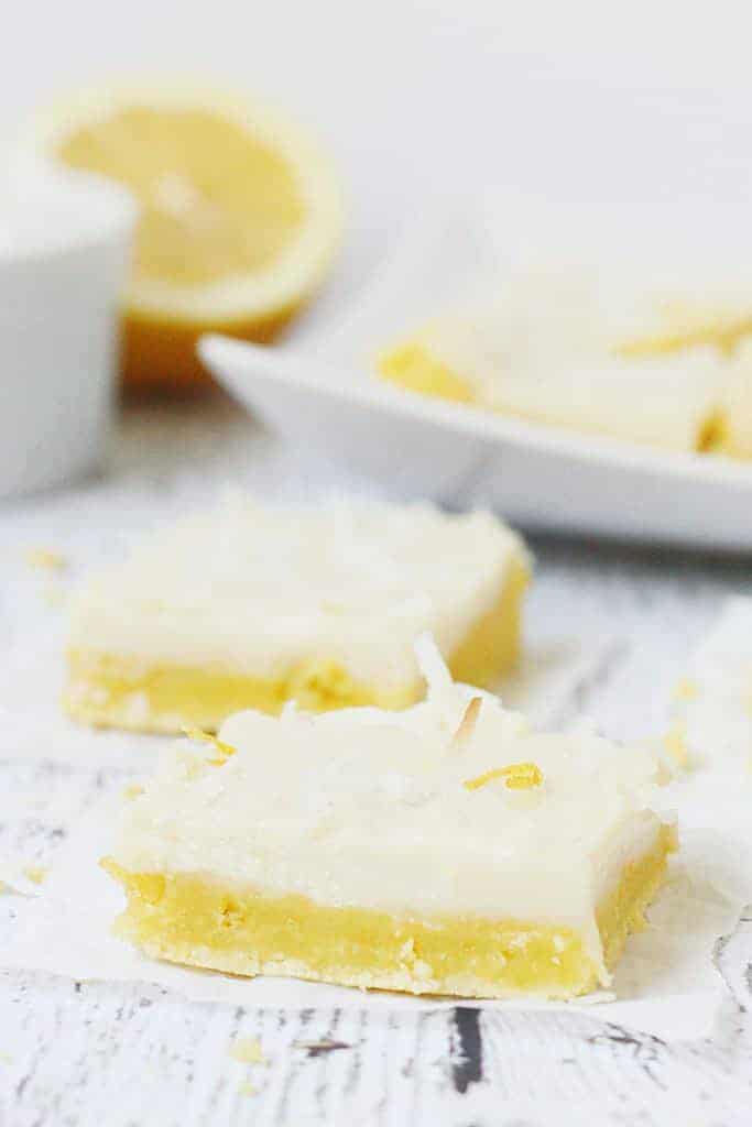 Easy & Delicious Lemon Bars with Cake Mix - Halft-Scratched