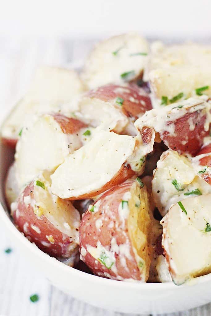 Easy And Delicious Crock Pot Ranch Potatoes Half Scratched