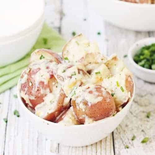 Easy And Delicious Crock Pot Ranch Potatoes Half Scratched