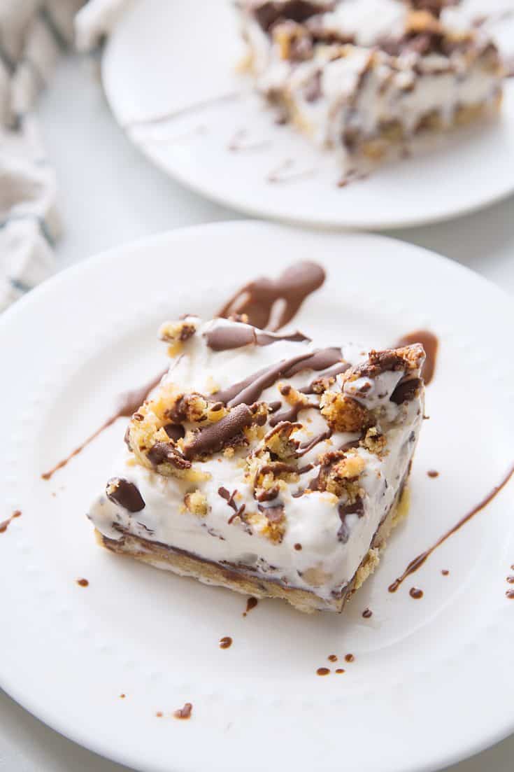 Chocolate Chip Cookie Ice Cream Cake - Half-Scratched