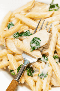How to Cook Costco's Chicken Alfredo - Half-Scratched