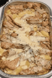 How to Cook Costco's Chicken Alfredo - Half-Scratched