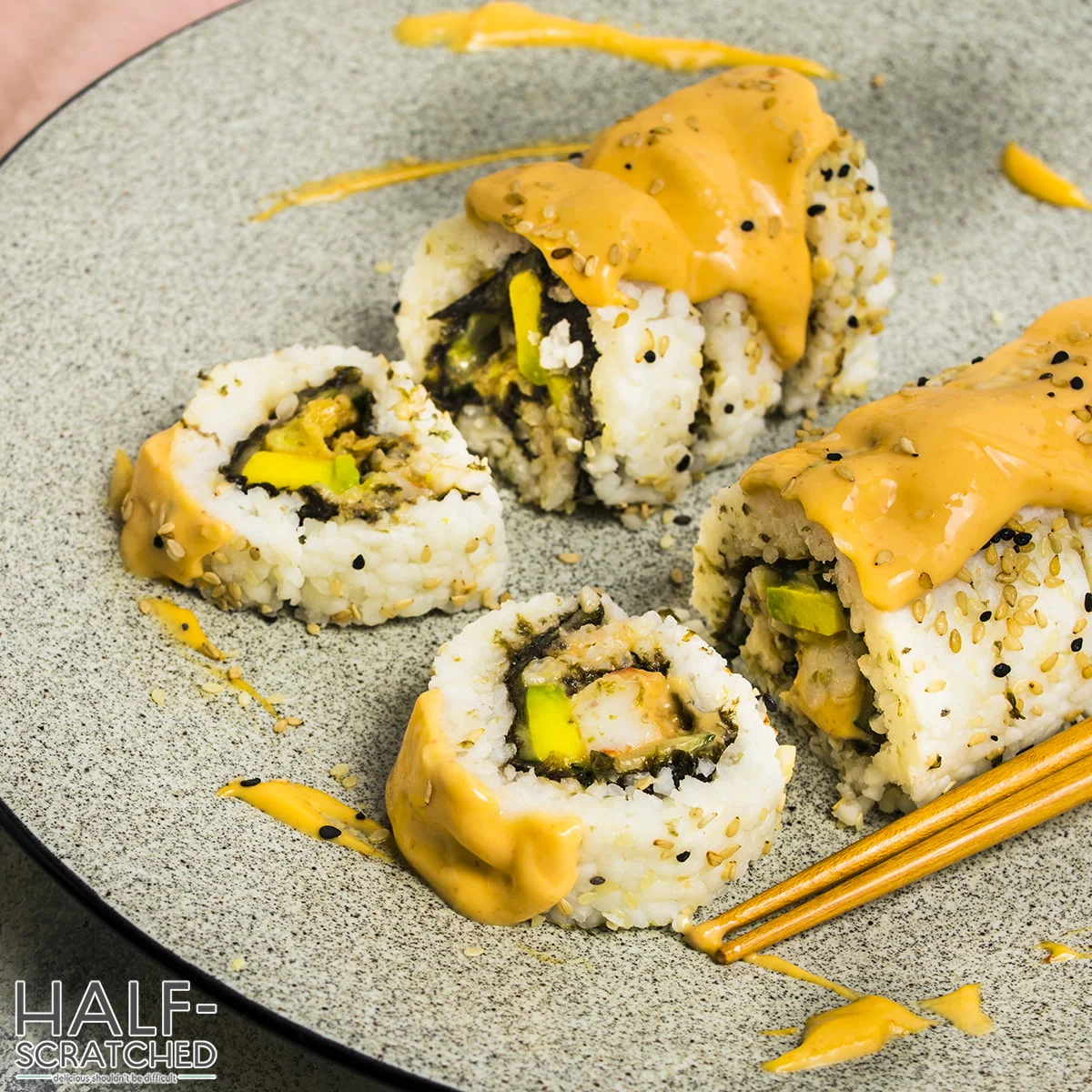 How to Make Dynamite Sushi Rolls - Half-Scratched